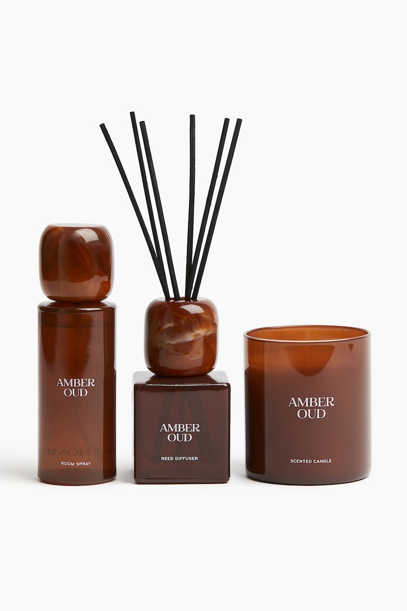 Amber Oud Scented Candle in Glass Holder at H&M Home | H&M US