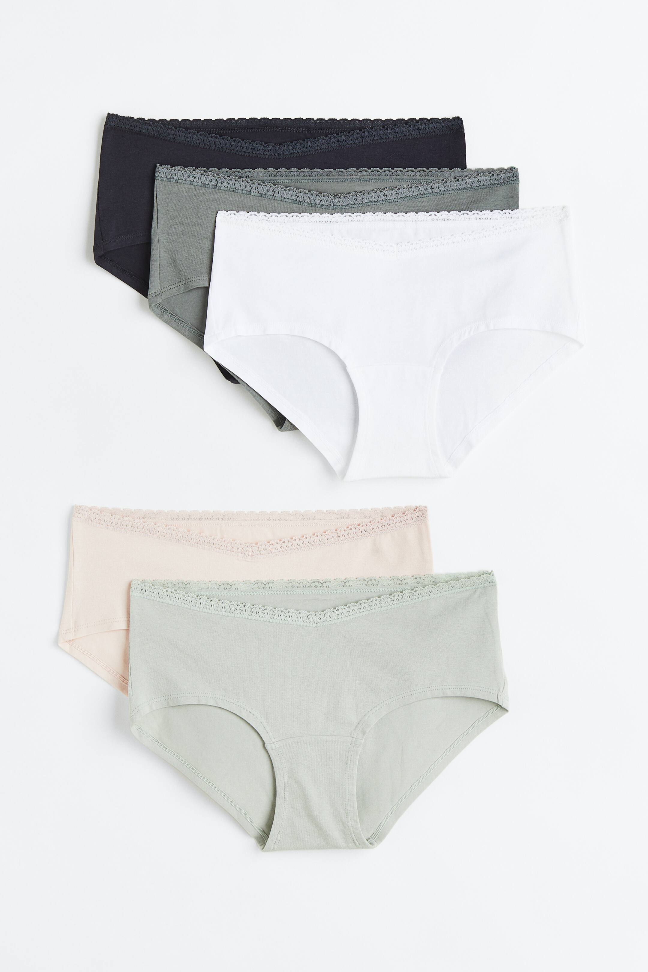 MAMA 5-pack hipster briefs - Light turquoise/Light pink - Ladies | H&M HK