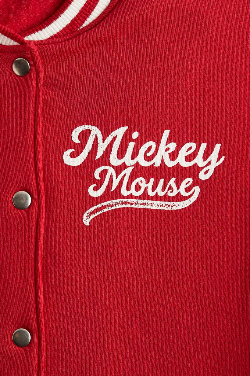 Chamarra de baseball en french terry con diseño - Rojo/Mickey Mouse ...