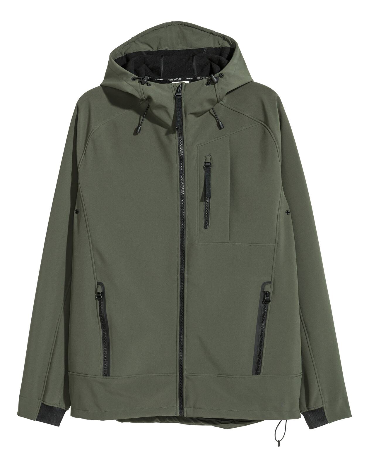 Softshell Jacket - Long sleeve - Regular length - Khaki green - Men | H ...