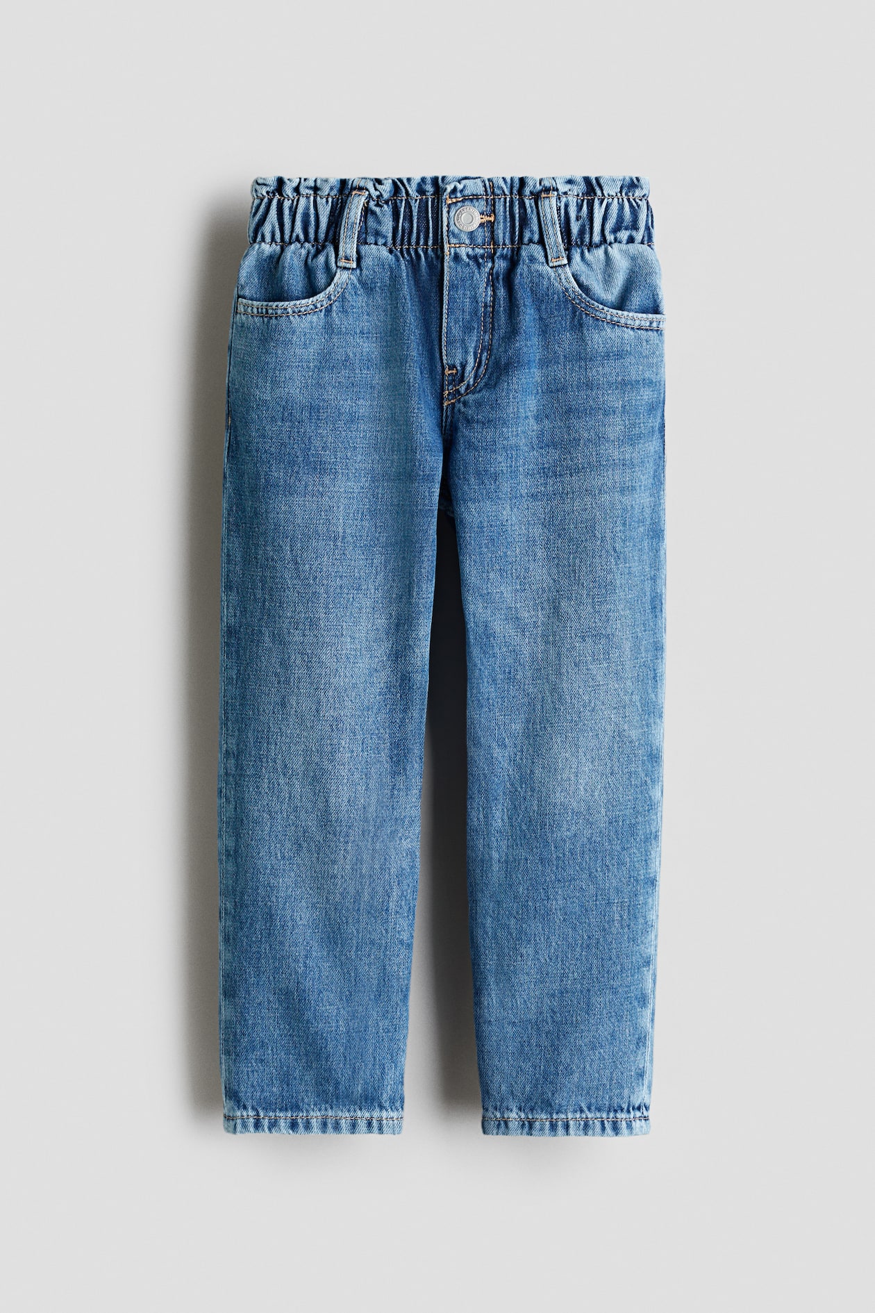 Relaxed Paper Bag Jeans - Azul denim - Kids | H&M MX