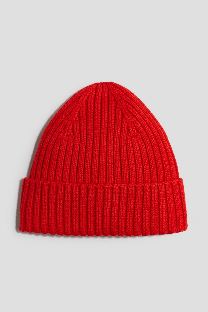 Red Wool Beanie for kids | H&M US