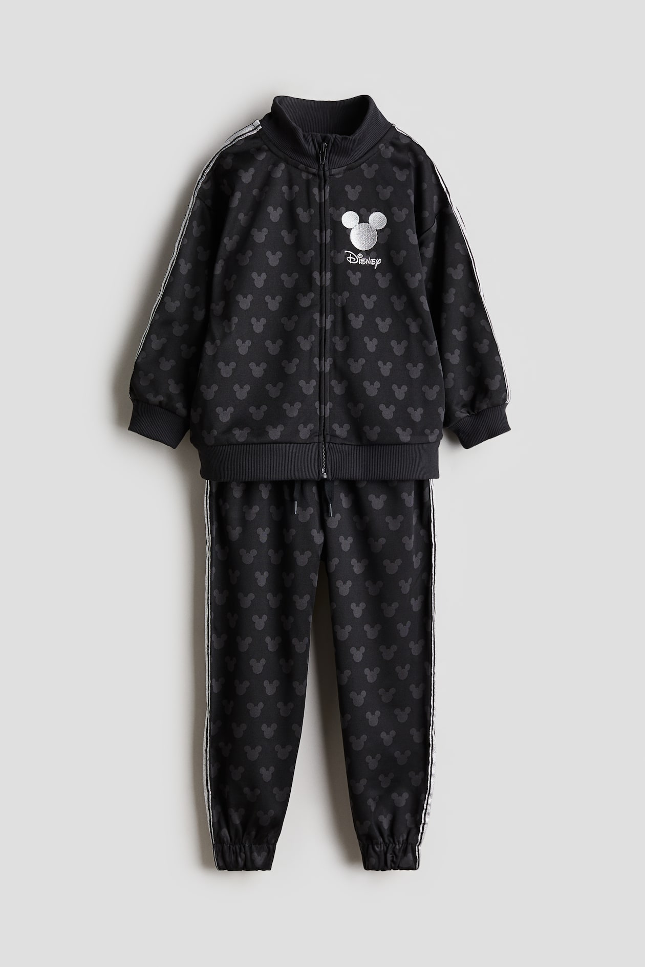 Tracksuit with Side Panels - Black/Mickey Mouse - Kids | H&M US