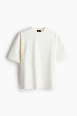 Men’s White Boxy Fit Washed T-shirt | H&M CA