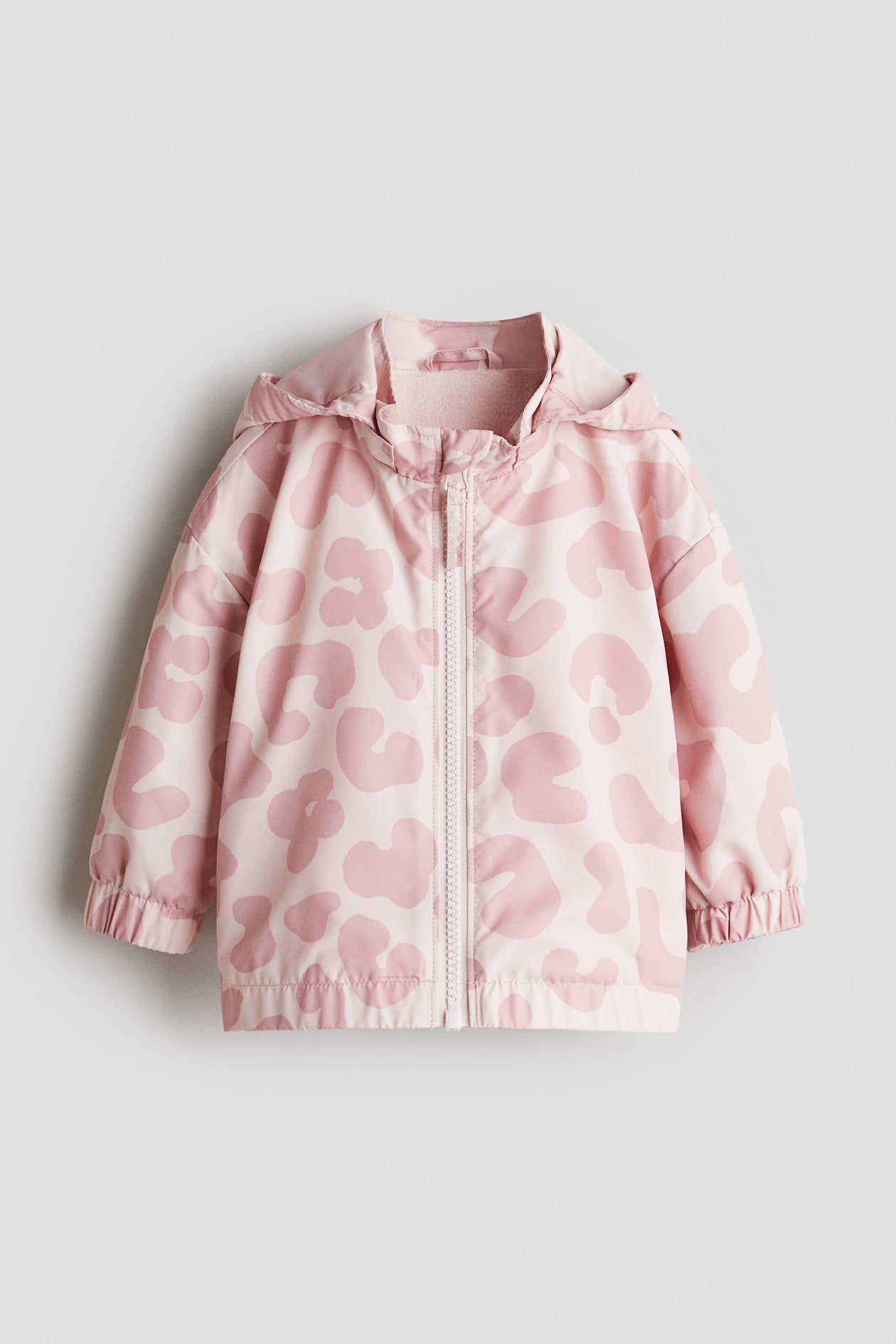 Chaqueta con forro polar - Rosa claro/Estampado leopardo - NIÑOS | H&M ES
