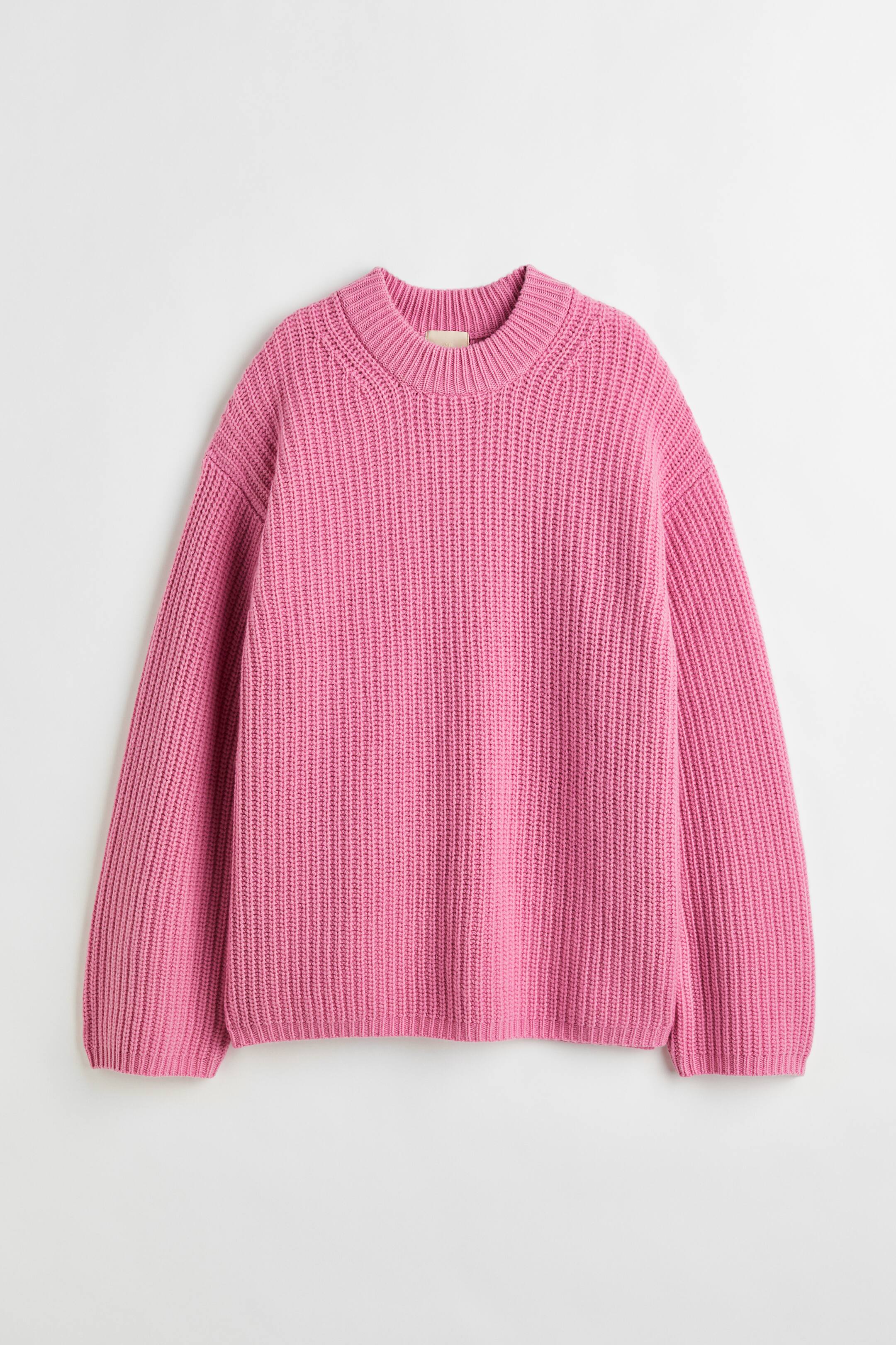 Oversize-Pullover aus Kaschmirmix - Rosa - Ladies | H&M DE