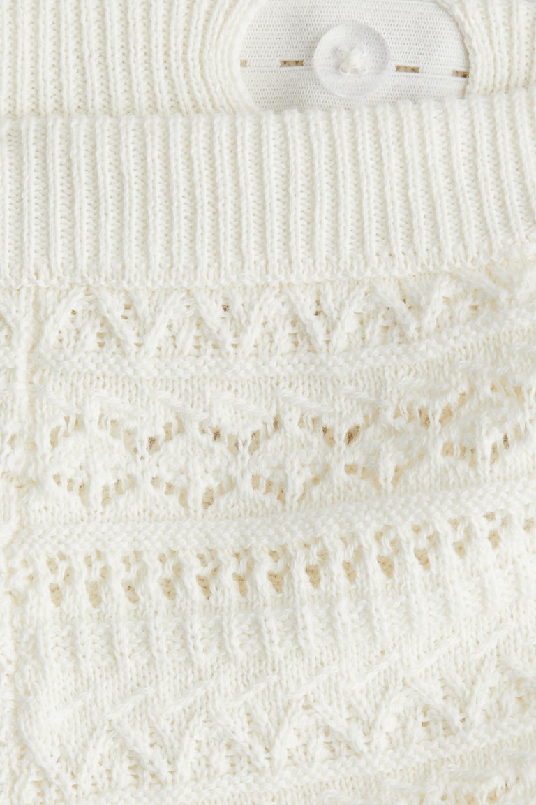 2-Piece Pattern-Knit Set - White - Kids | H&M US