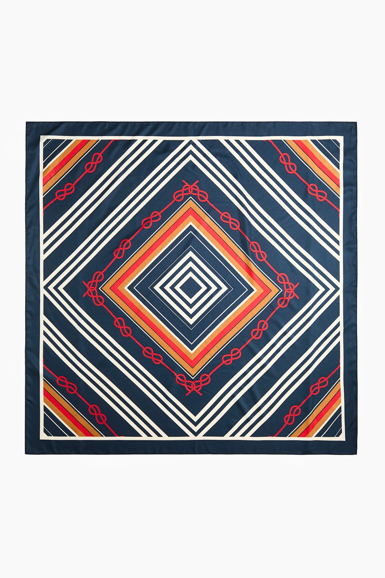 Pañuelo estampado - Azul marino/Nudos - MUJER | H&M ES