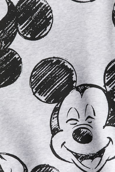 Printed Sweatshirt - Light gray/Mickey Mouse - Kids | H&M US