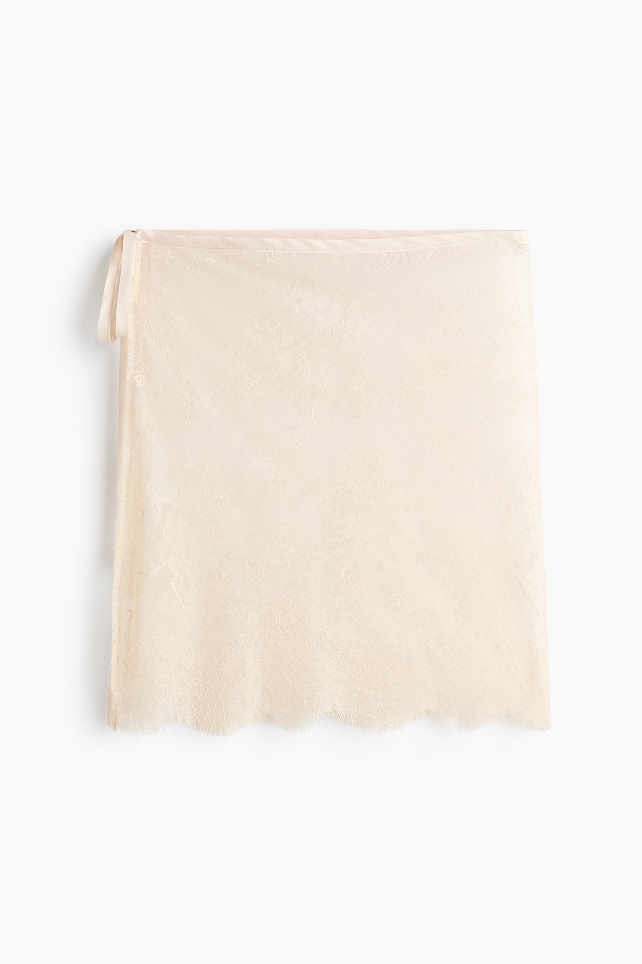 Lace hip scarf - Light beige - Ladies | H&M IN