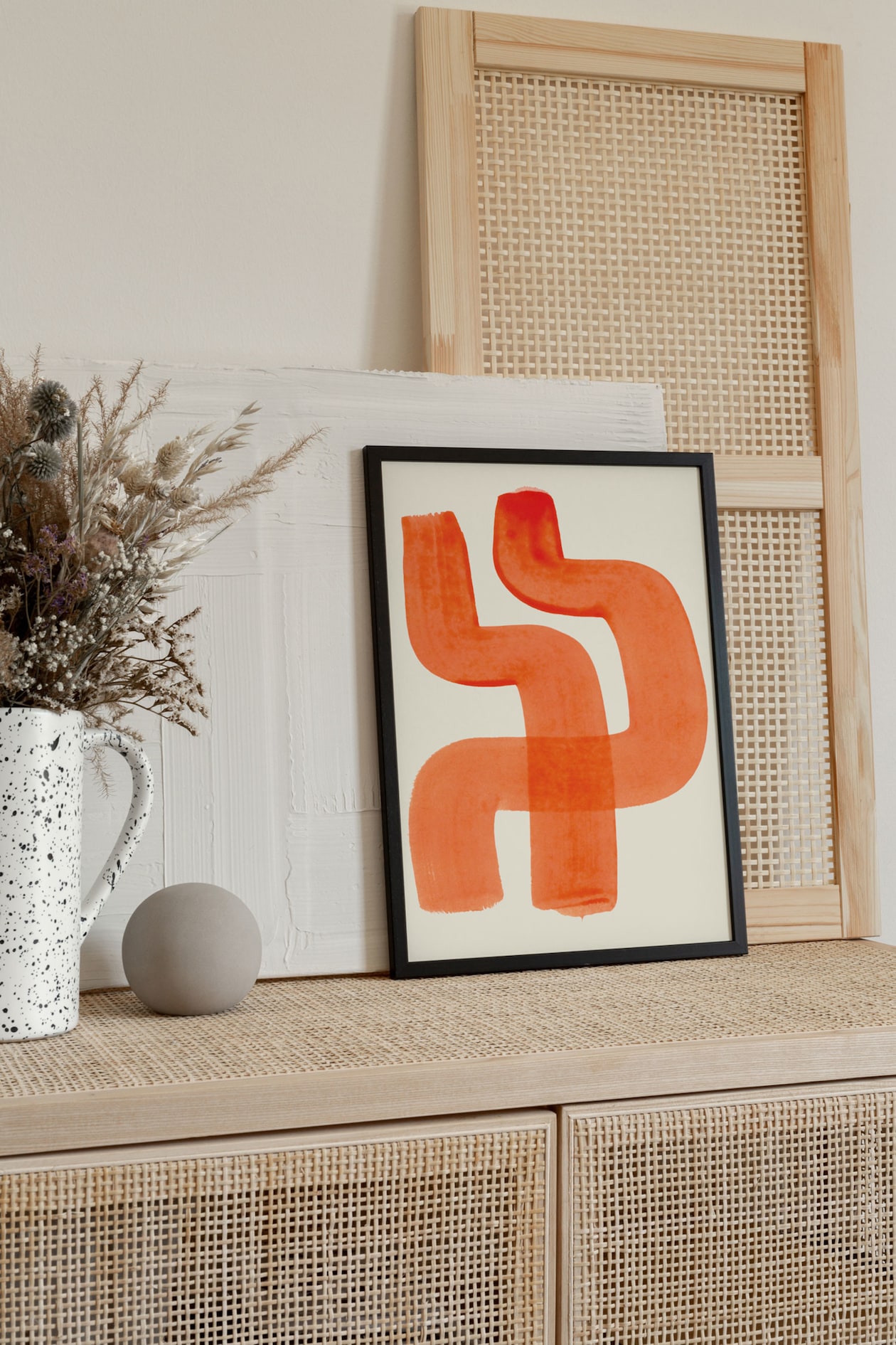 Ejaaz Haniff - Midnight Hug - Oranje - Poster & Frame - HOME | H&M NL