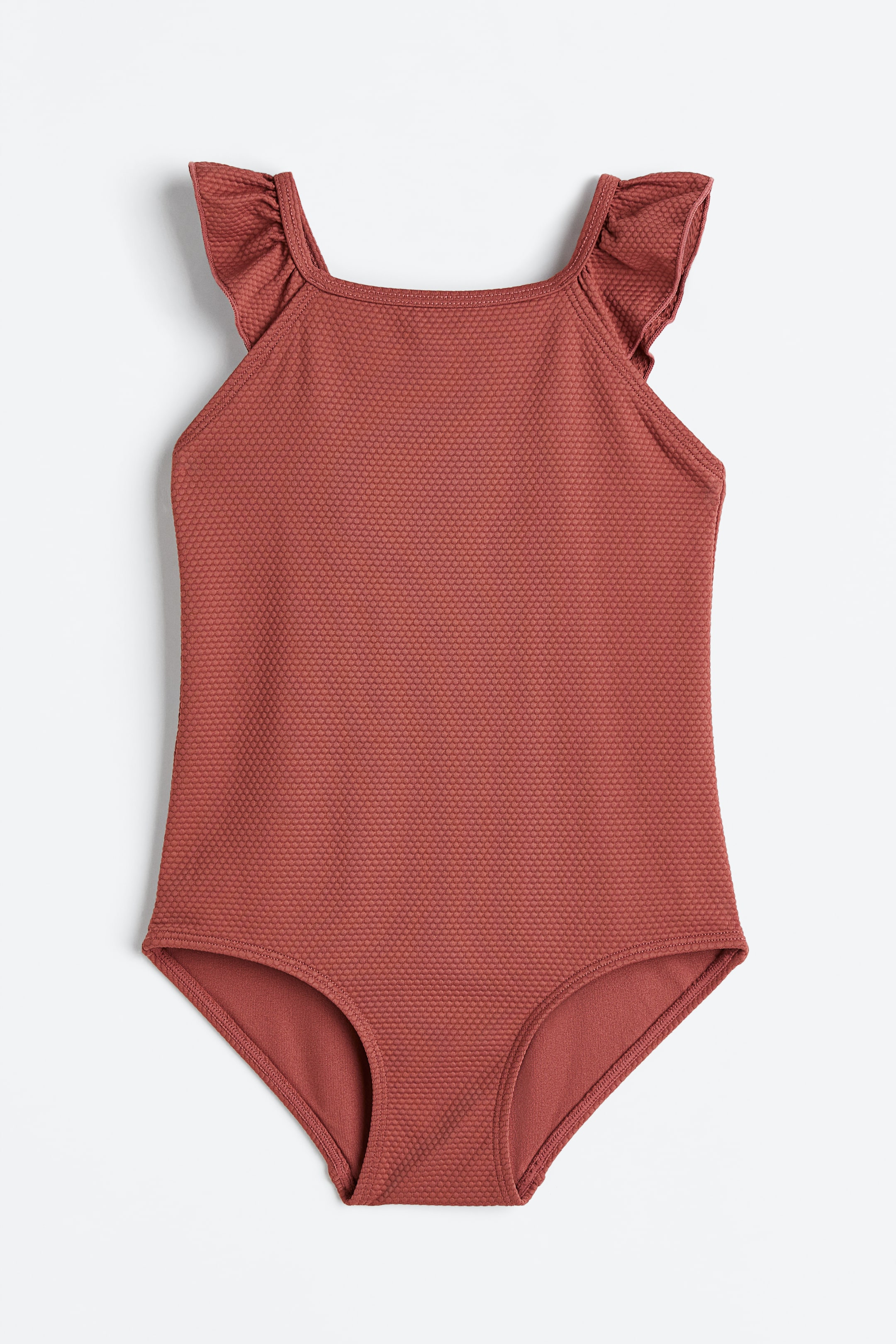 Flounced Swimsuit - Brick red - Kids | H&M CA