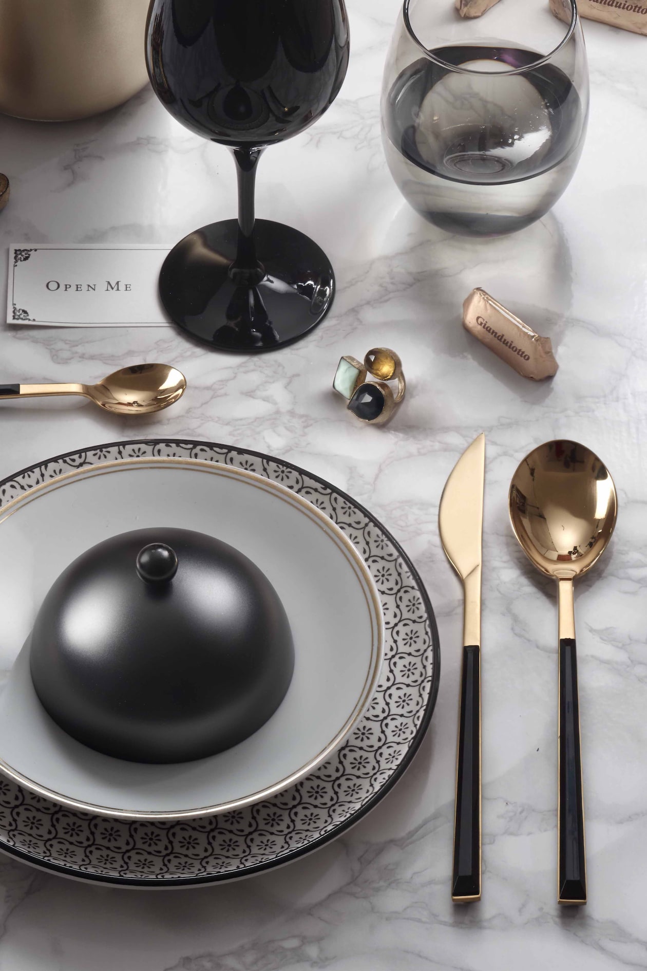 Set 24tlg. Sushi - Griff Schwarz/edelstahl Gold - Pintinox - Home All ...