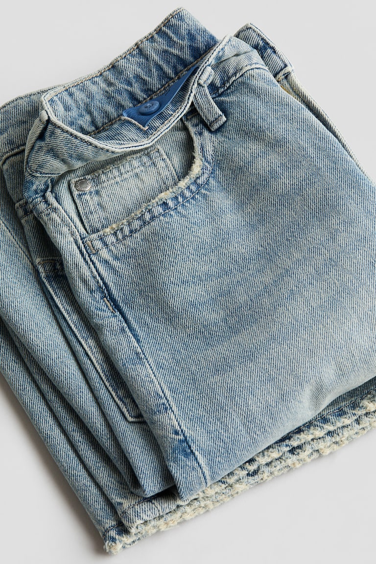 Light denim blue Loose Fit Bootcut Leg Jeans for kids | H&M US