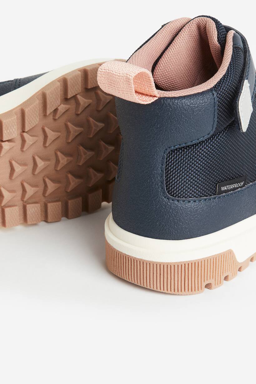Waterproof High Tops - Navy blue/light pink - Kids | H&M US