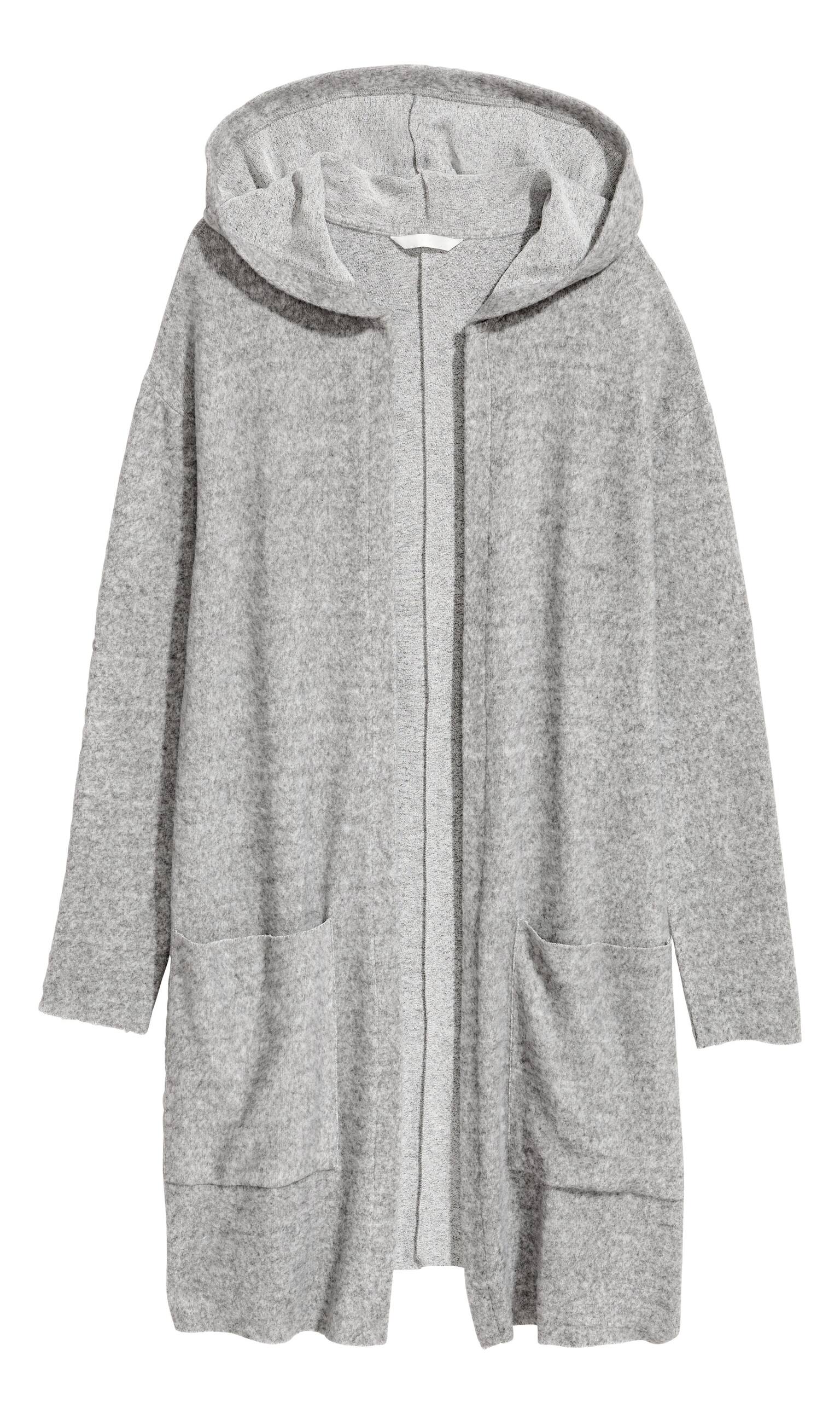 Hooded Cardigan - Gray melange - Ladies | H&M US