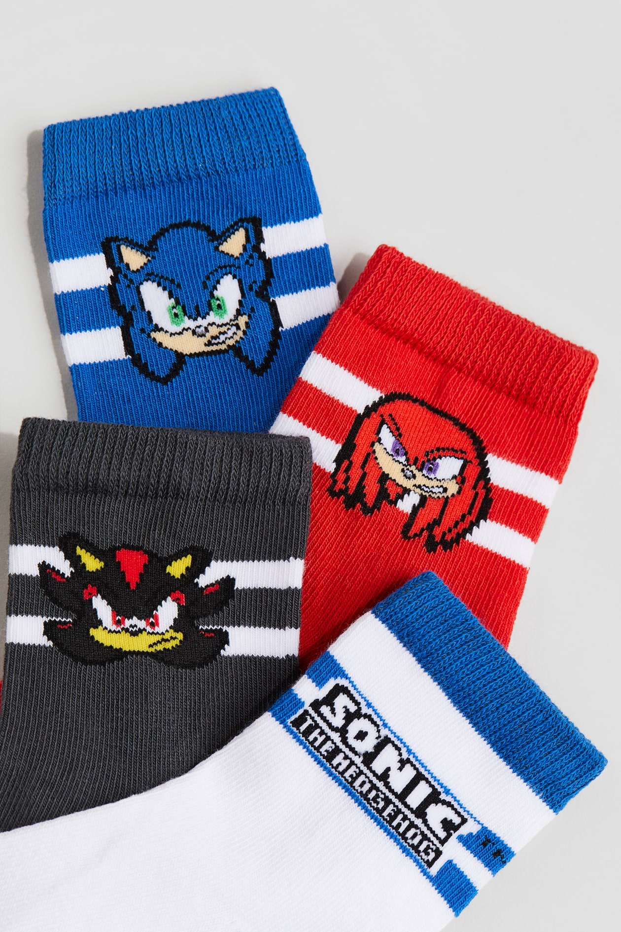 5-pack Patterned Socks - Bright blue/Sonic the Hedgehog - Kids | H&M US