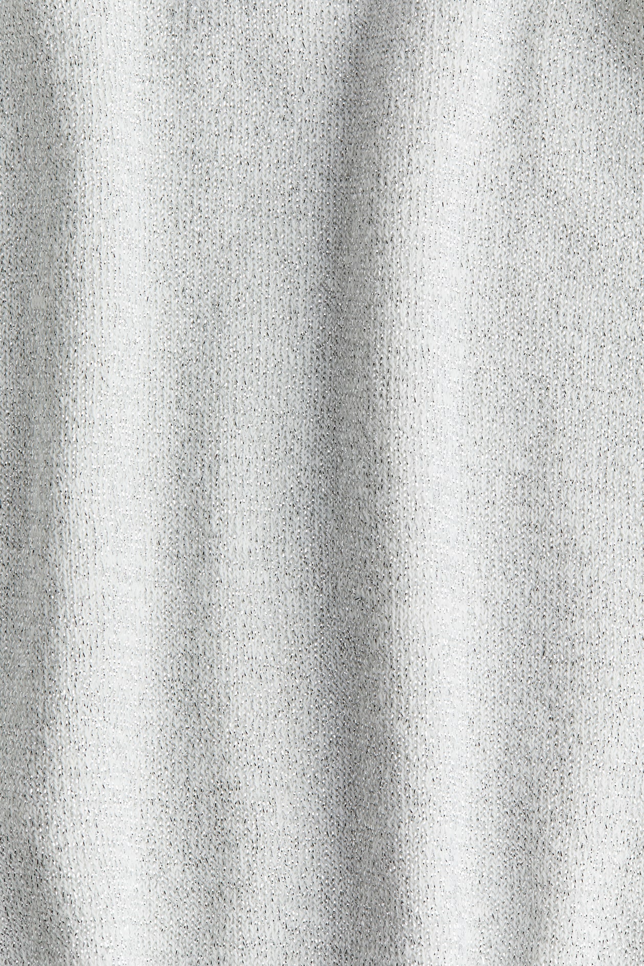 White/Silver-coloured Shimmering knit dress for kids | H&M IN