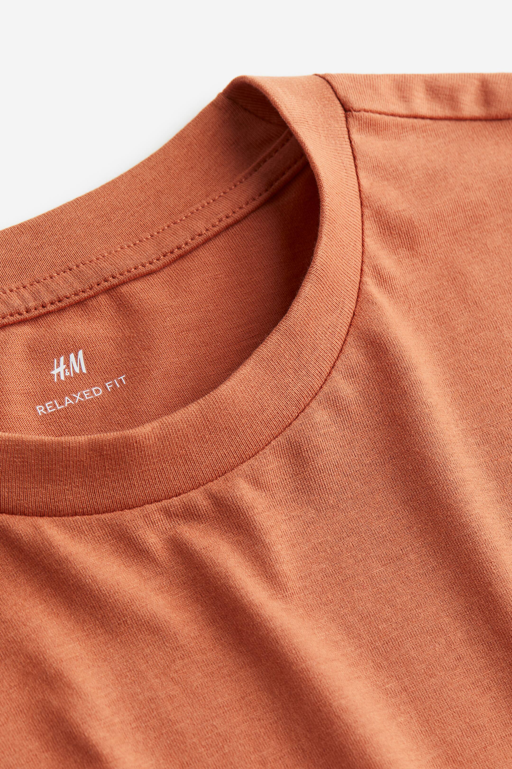 Loose Fit T-shirt - Orange - Men | H&M HK