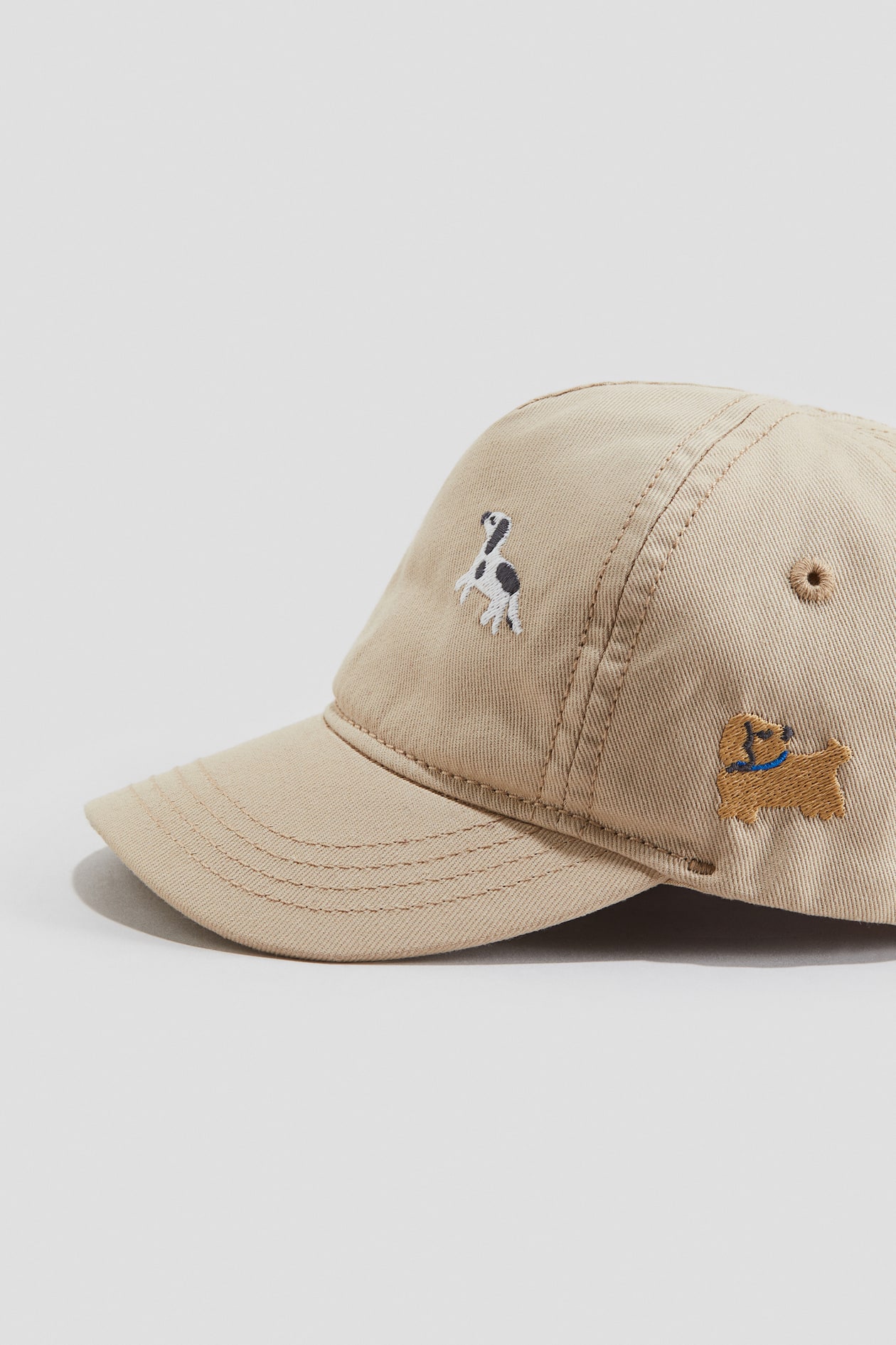 Cotton Cap - Beige/dogs - Kids | H&M US