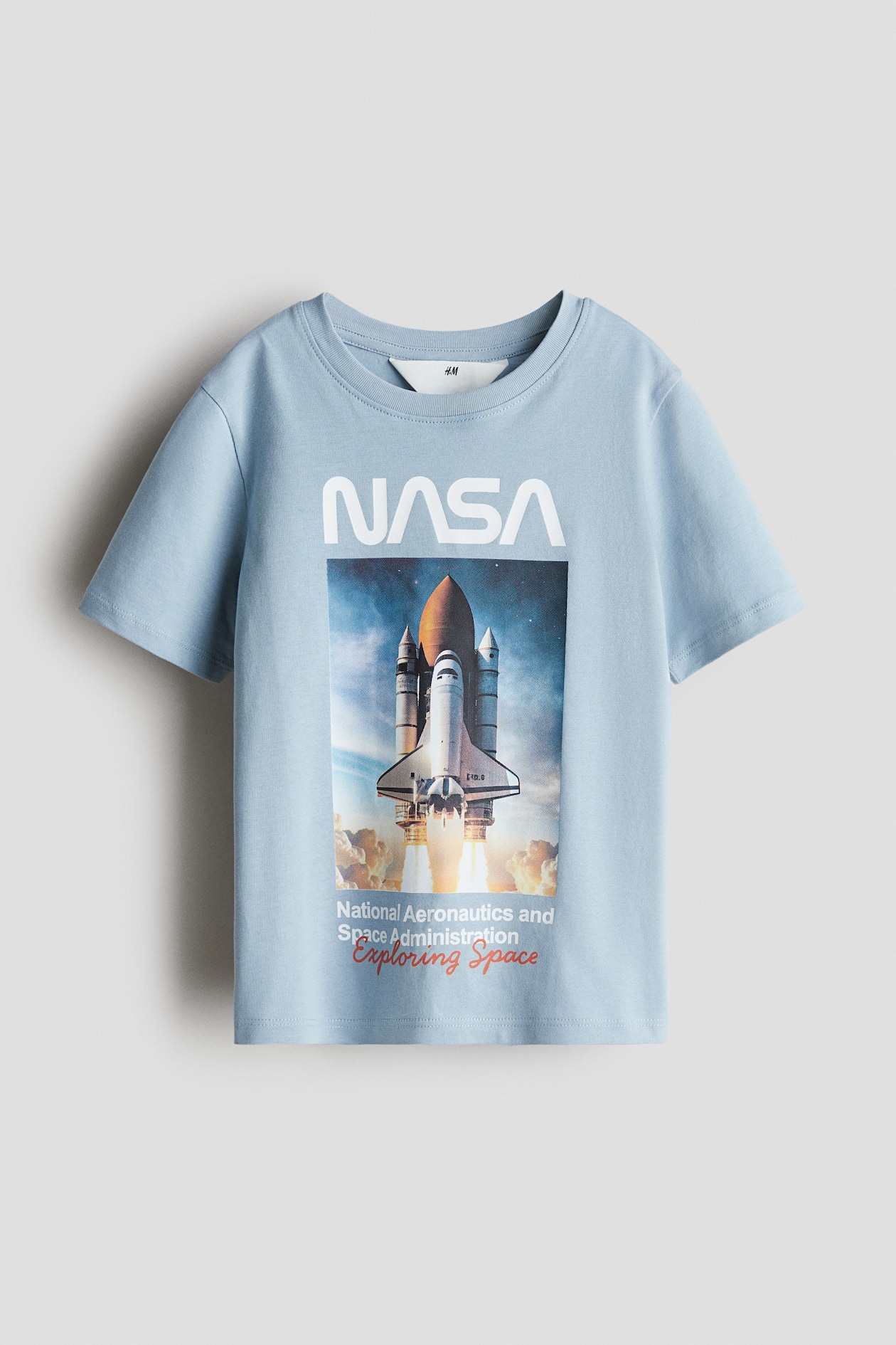 Printed T-shirt - Blue/NASA - Kids | H&M IN