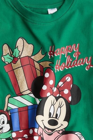 Playera con diseño - Verde/Minnie Mouse - Kids | H&M MX