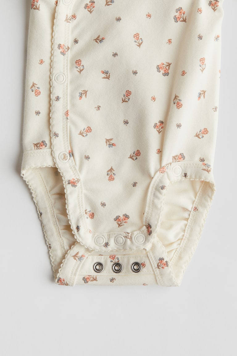 4-piece Cotton Gift Box Set - Cream/floral - Kids | H&M US