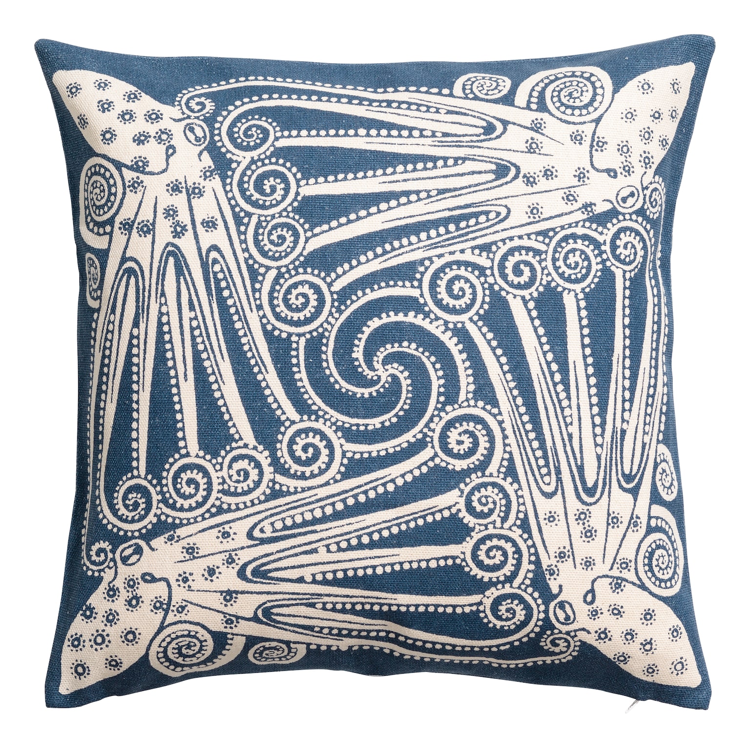 Patterned cushion cover - Dark blue - Home All | H&M GB