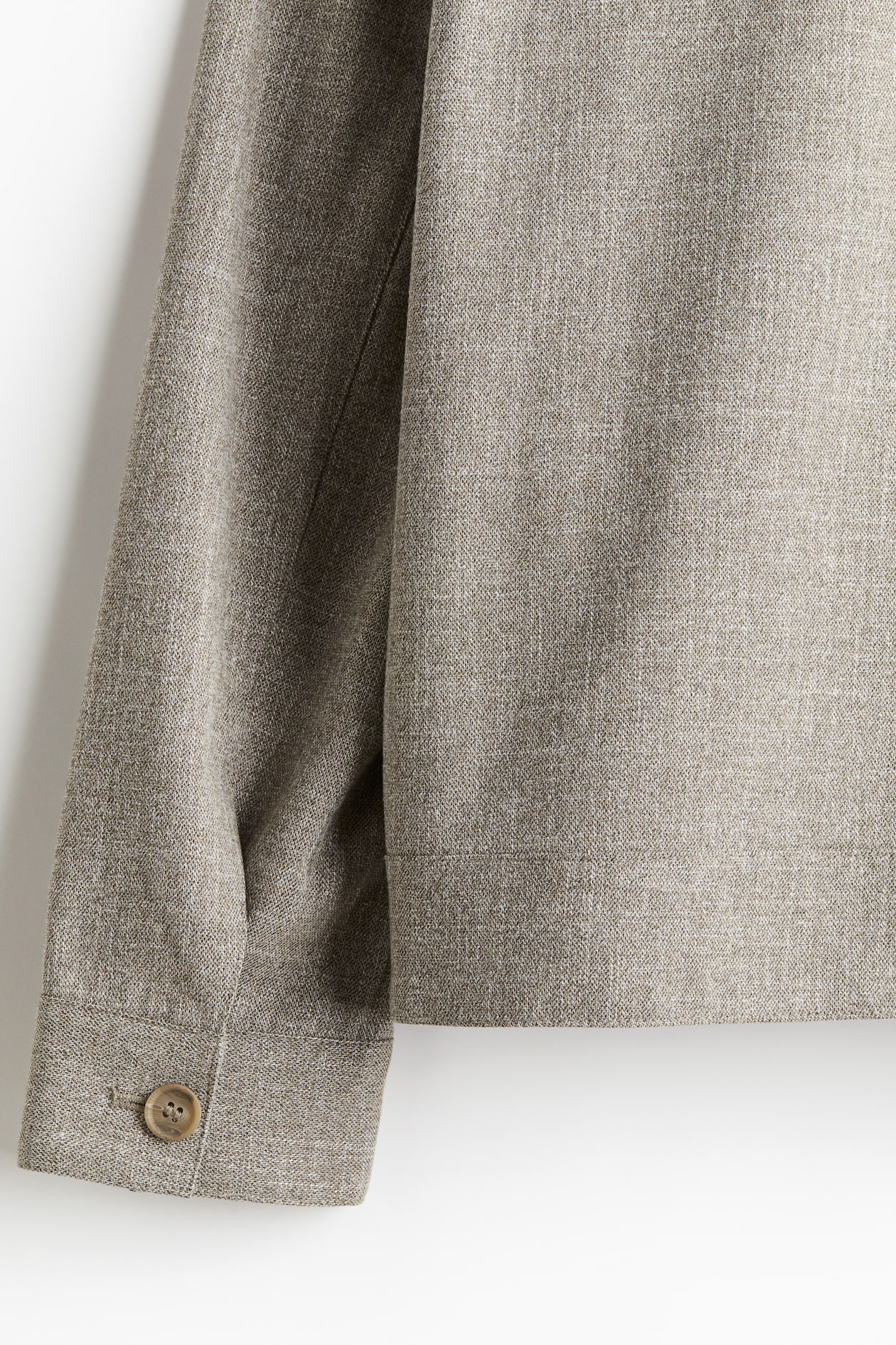 Regular-Fit Shacket - Beige melange - Men | H&M US