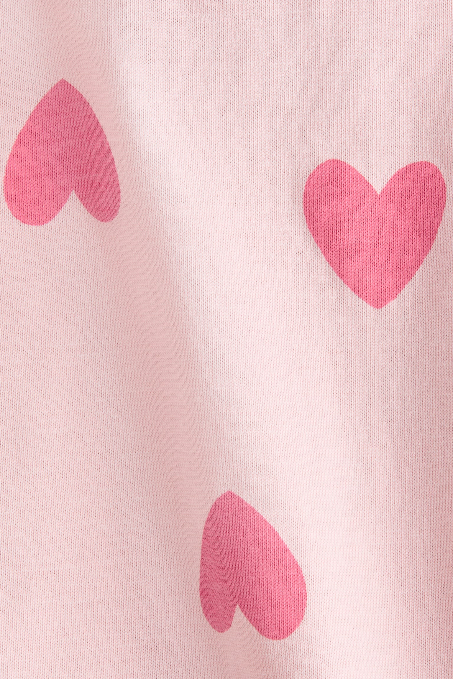 Patterned Pajama Jumpsuit - Light pink/hearts - Kids | H&M PH