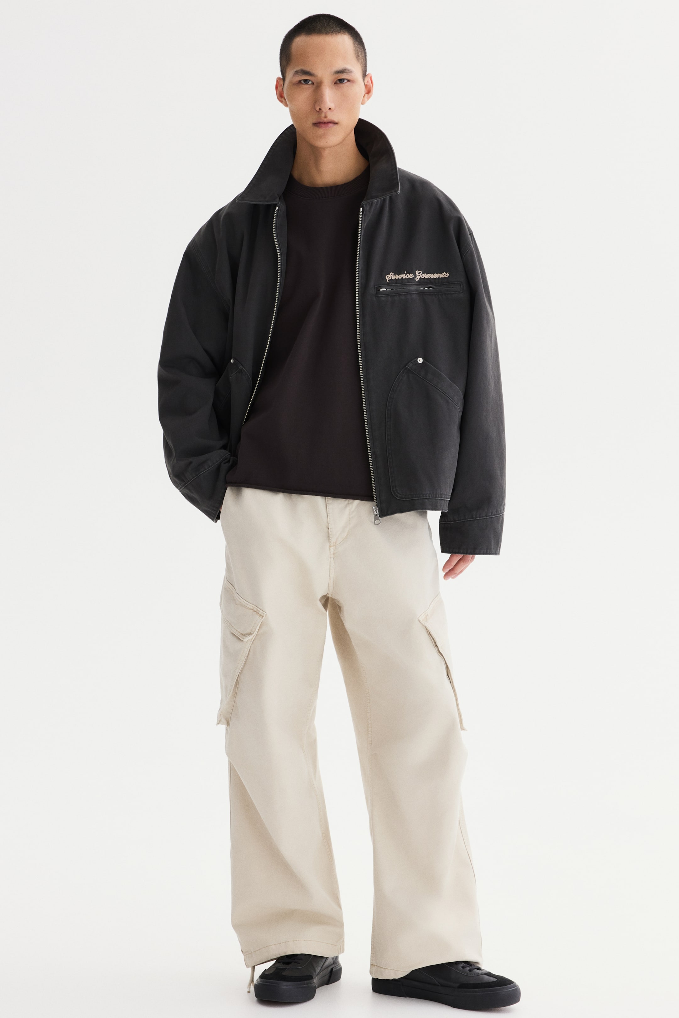 Oversized Fit Boxy-style t-shirt - Dark brown - Men | H&M IE