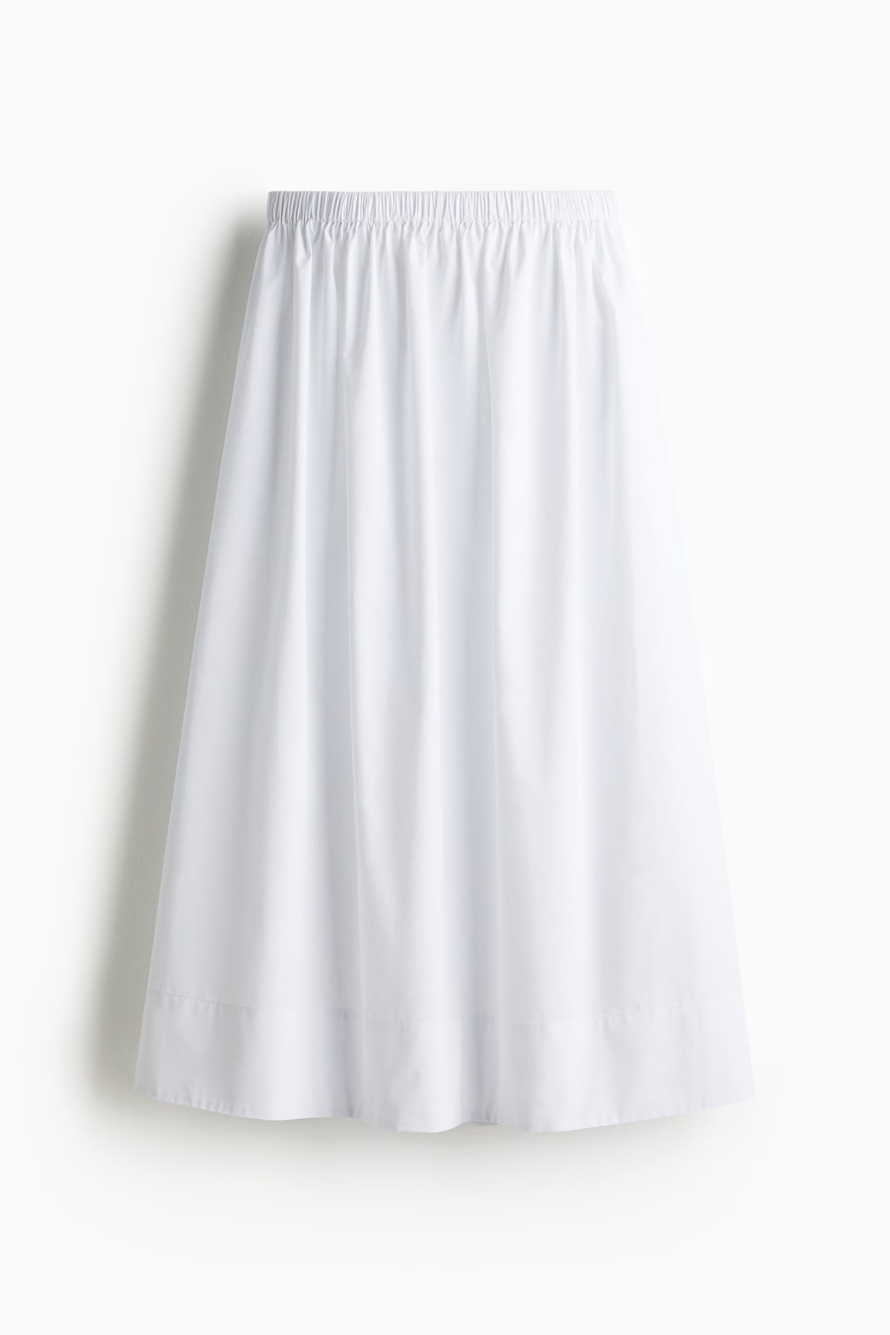 Midikjol i bomull - Vit - DAM | H&M SE