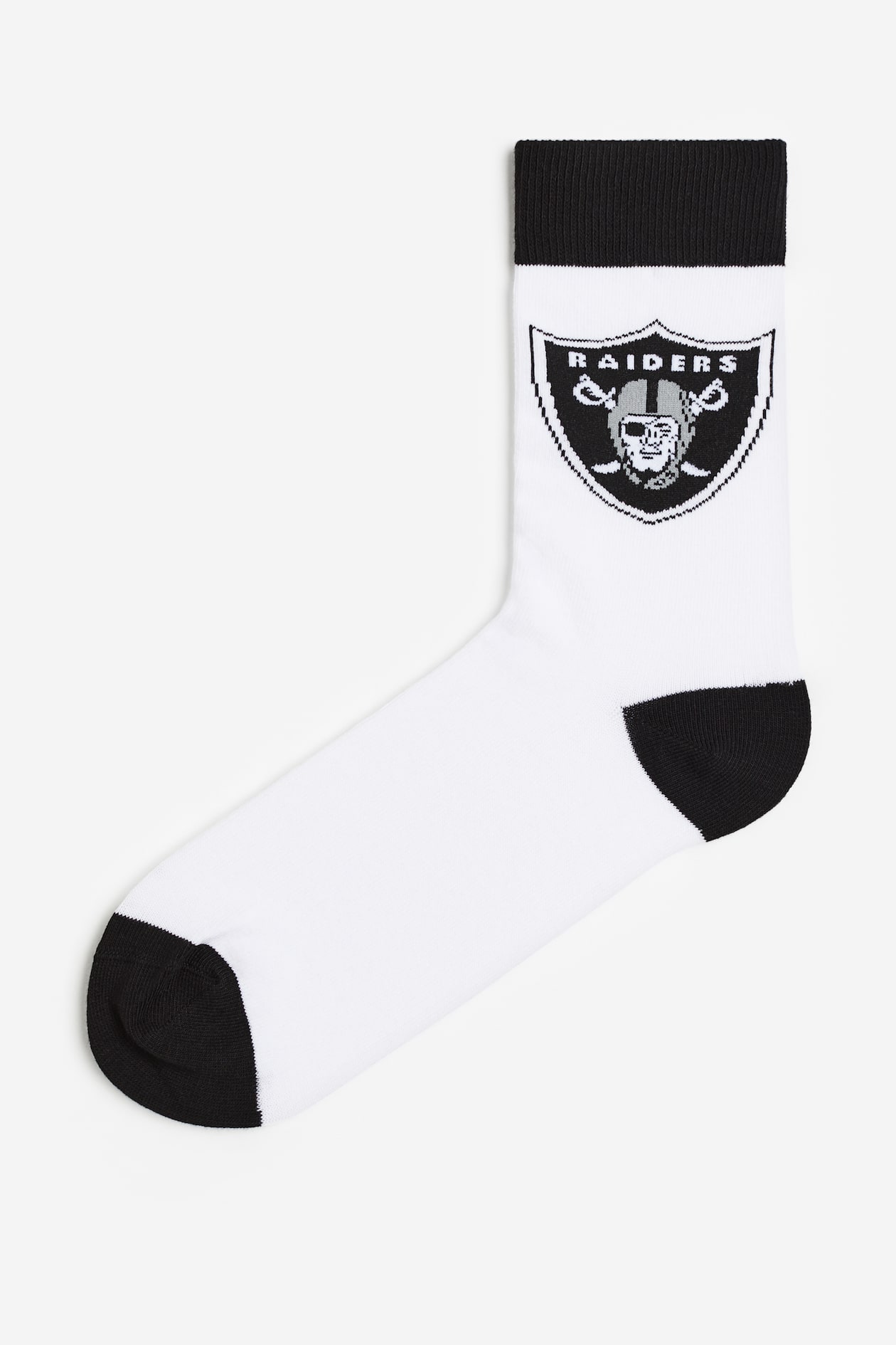 Men’s White/Raiders Motif-detail socks | H&M GB