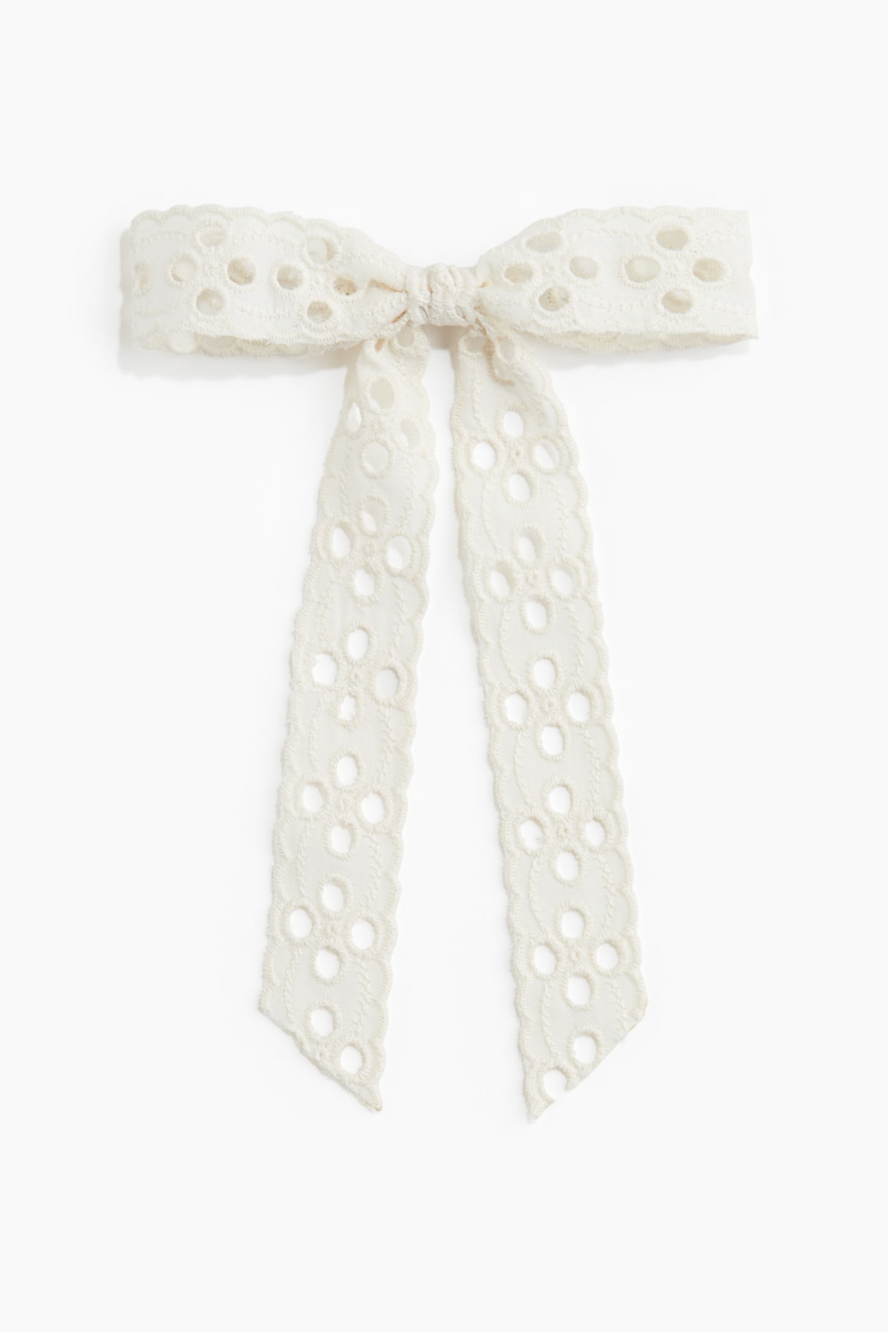 Spona do vlasů s mašlí z madeiry - Bílá - ŽENY | H&M CZ