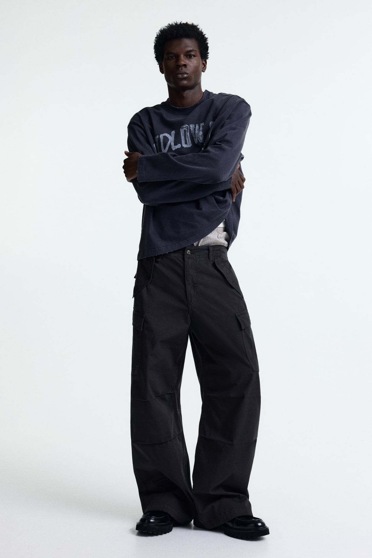 Loose Fit Cargo trousers - Dunkelgrau - Men | H&M DE