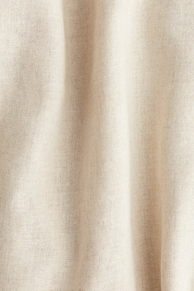 Linen-blend mini skort - Light beige - Ladies | H&M GB