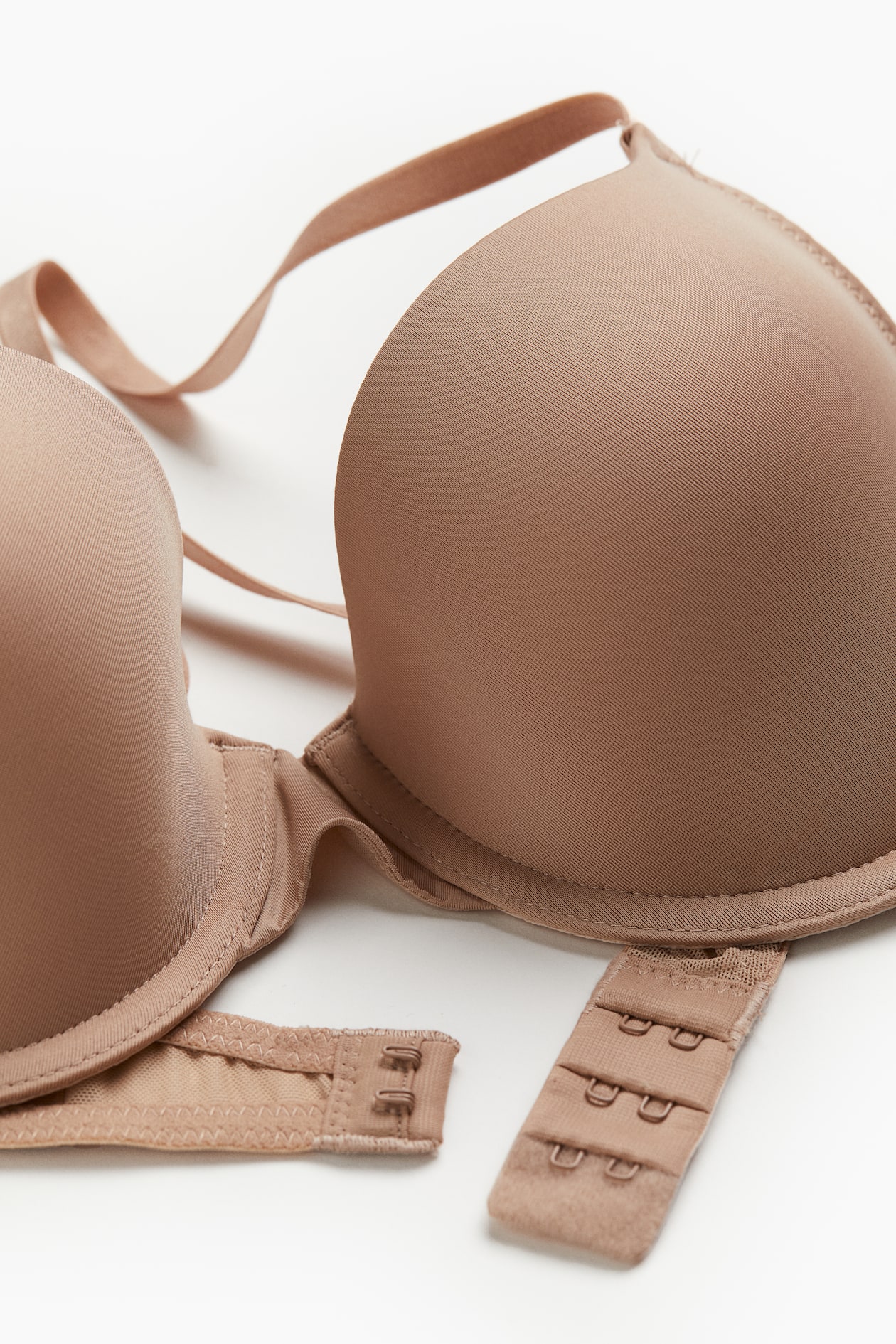 2-pack Padded Underwire Bras - White/dark beige - Ladies | H&M US