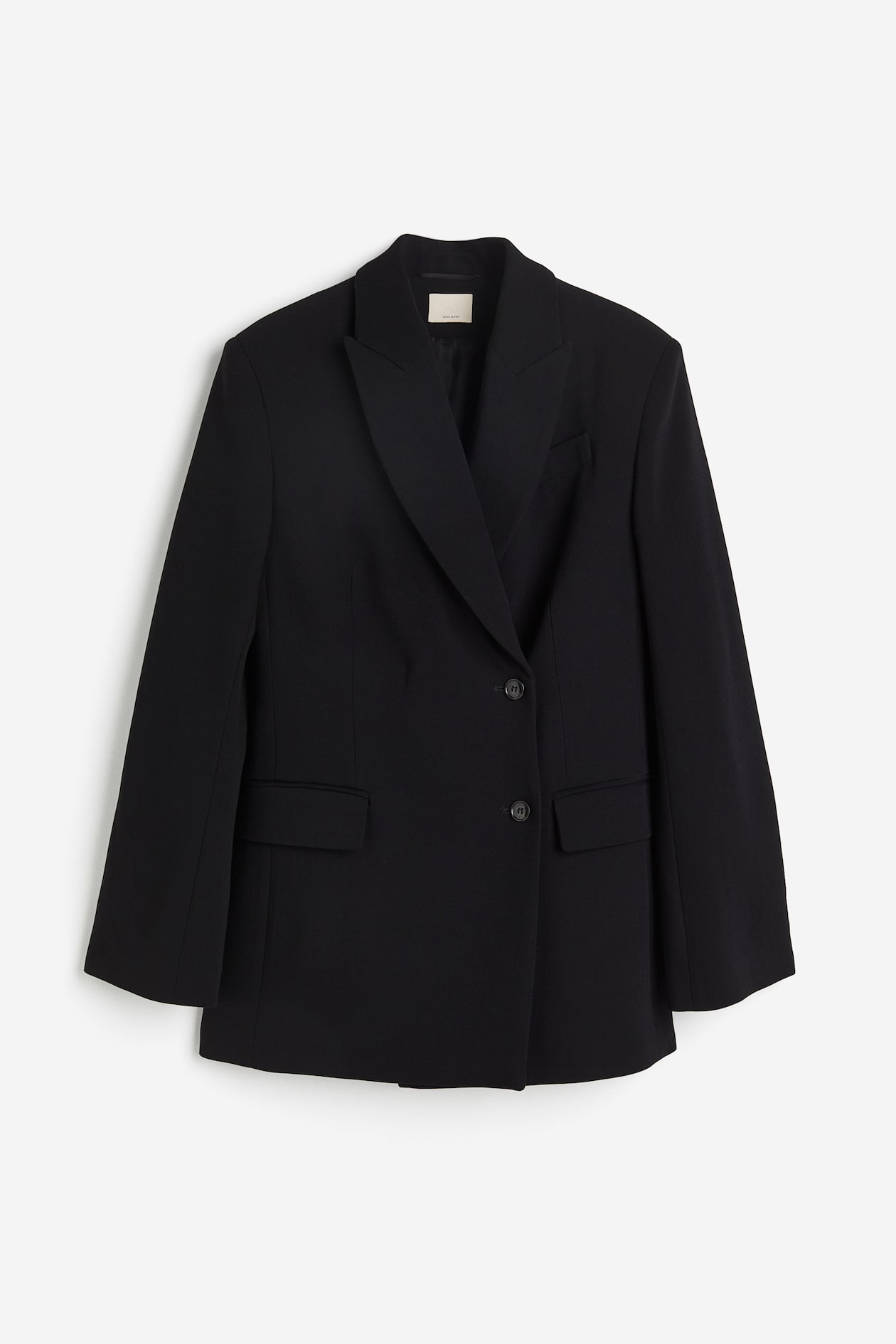 Yün Karışımlı Anvelop Blazer - Siyah - KADIN | H&M TR
