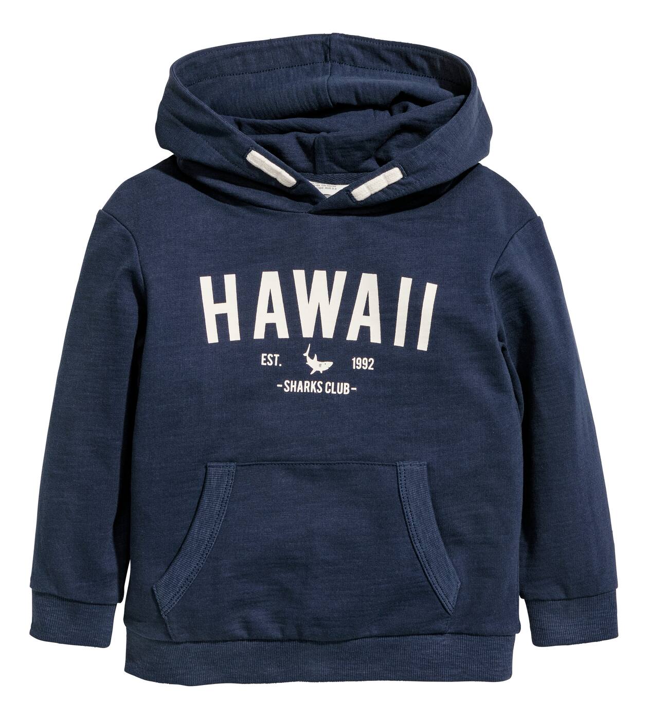 Hooded top - Dark blue/Hawaii - Kids | H&M GB