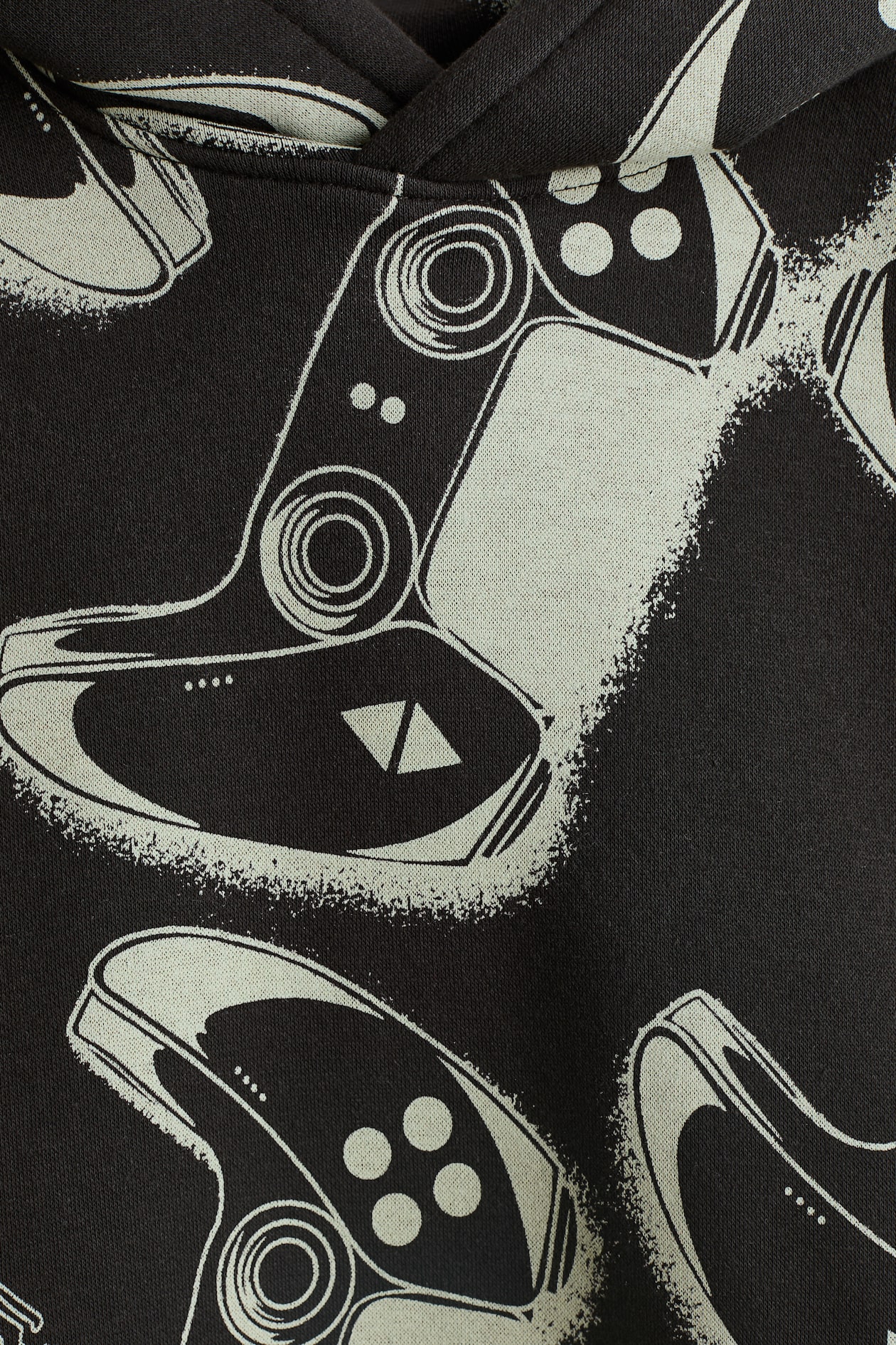 Black/Game controllers Hoodie for kids | H&M IN