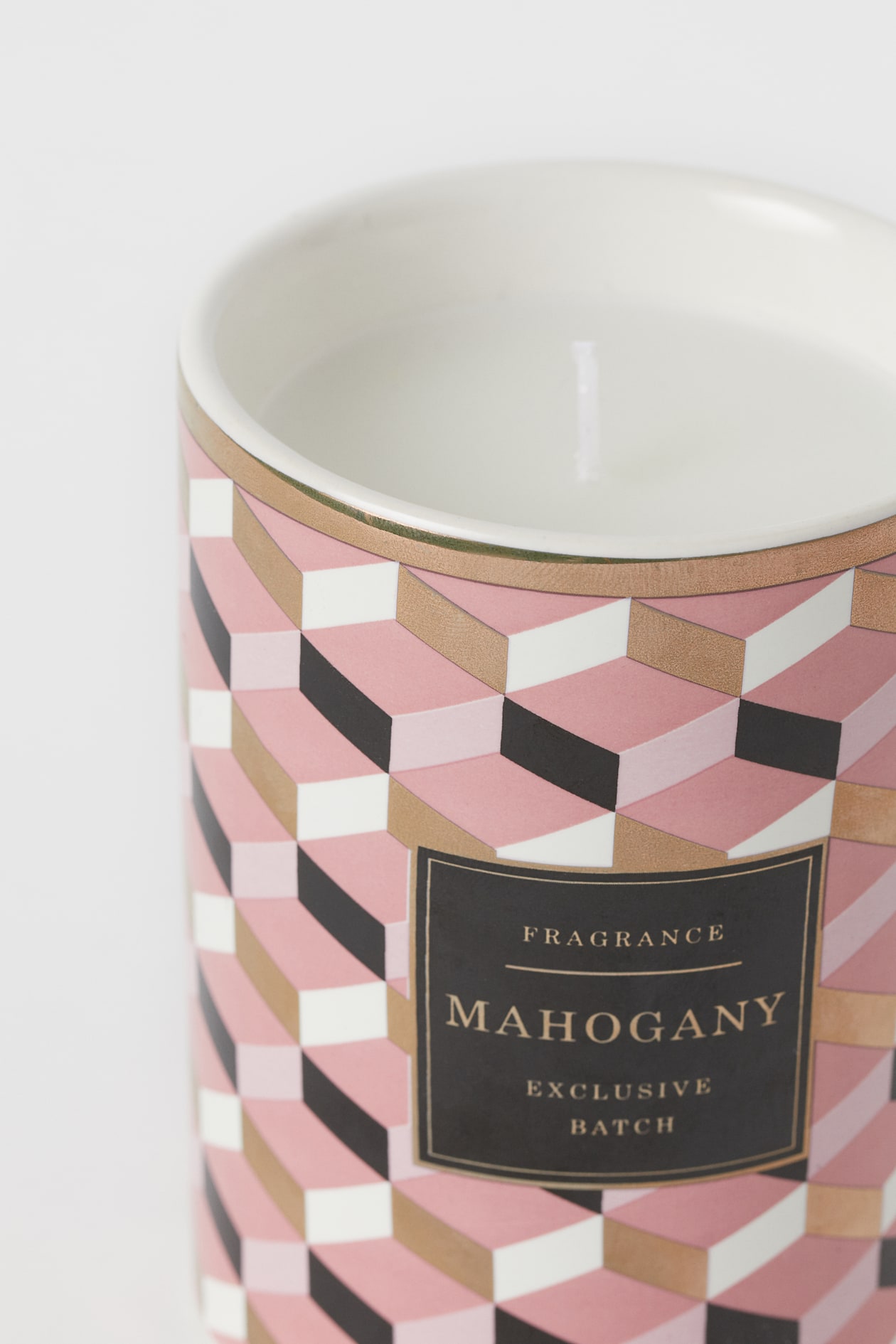 Scented Candle in Holder - Pink/Mahogany - Home All | H&M US