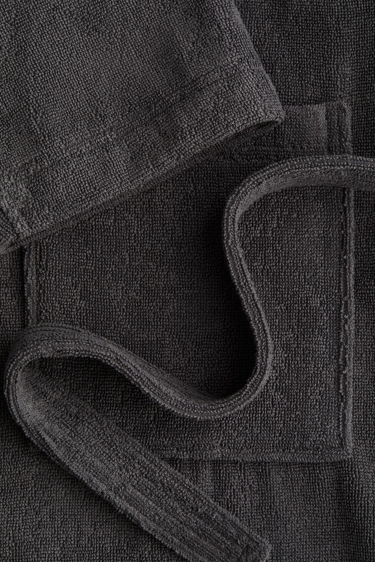 Cotton Terry Bathrobe - Dark gray - Home All | H&M US