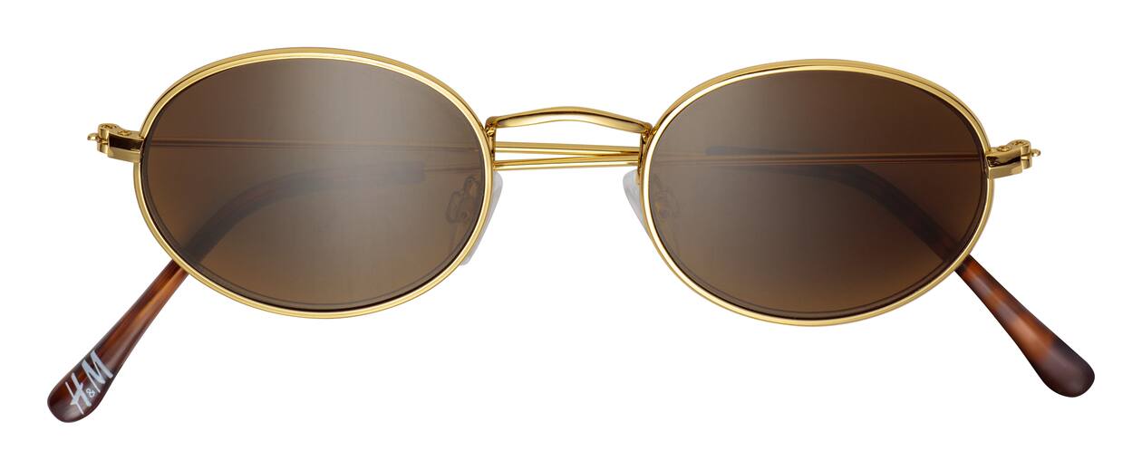 Ovale solbriller - Gullfarget - HERRE | H&M NO