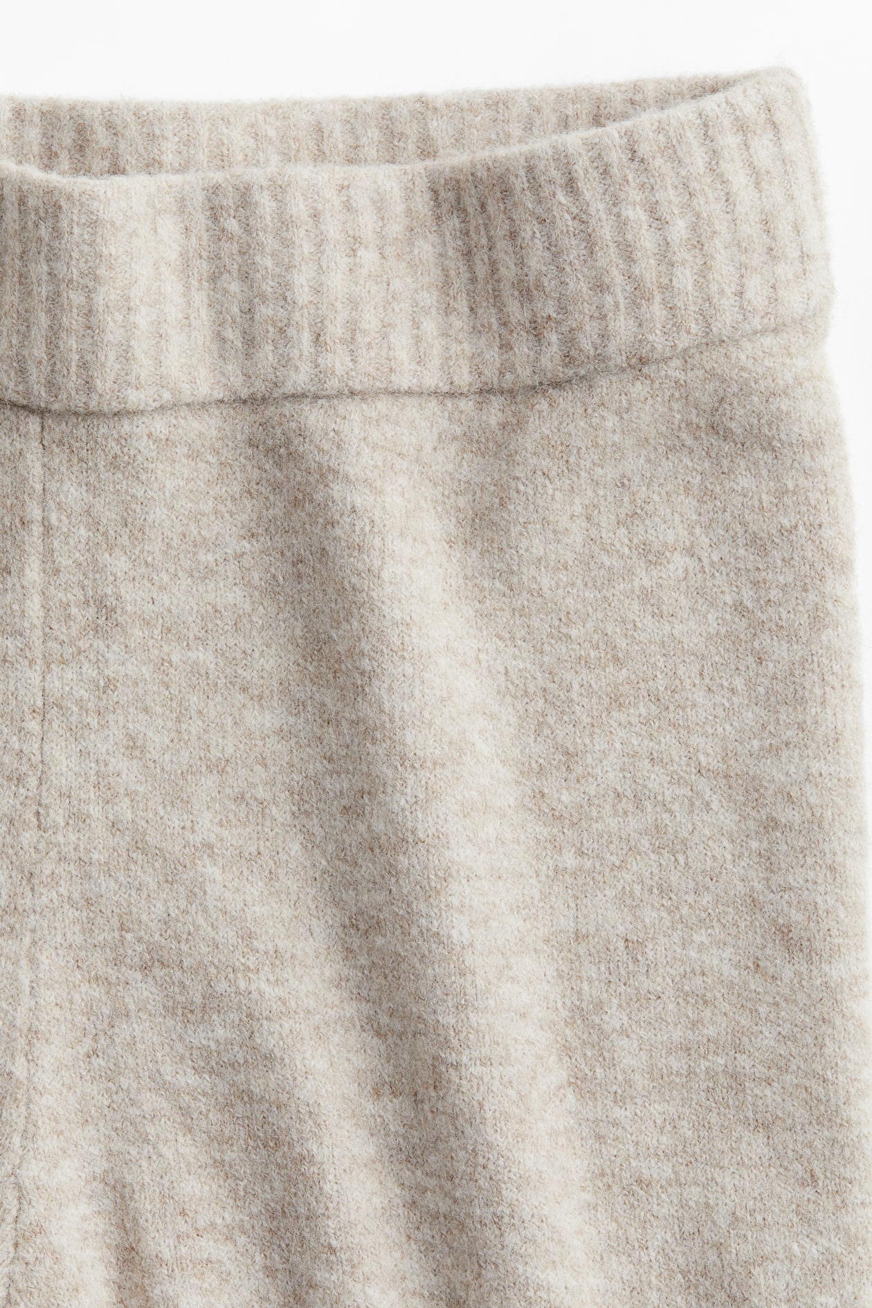 Fine-knit trousers - Light beige marl - Ladies | H&M GB