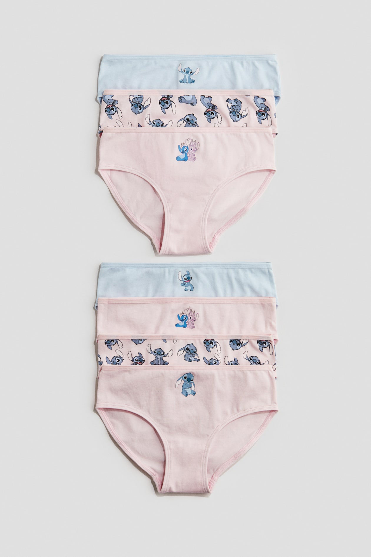 7-pack trosa briefs i bomull - Ljusrosa/Lilo & Stitch - BARN | H&M SE
