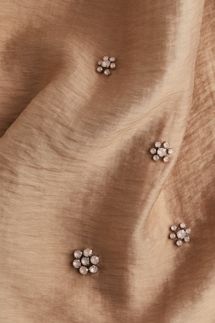 Falda transparente con detalles decorativos - Beige oscuro - MUJER | H&M ES