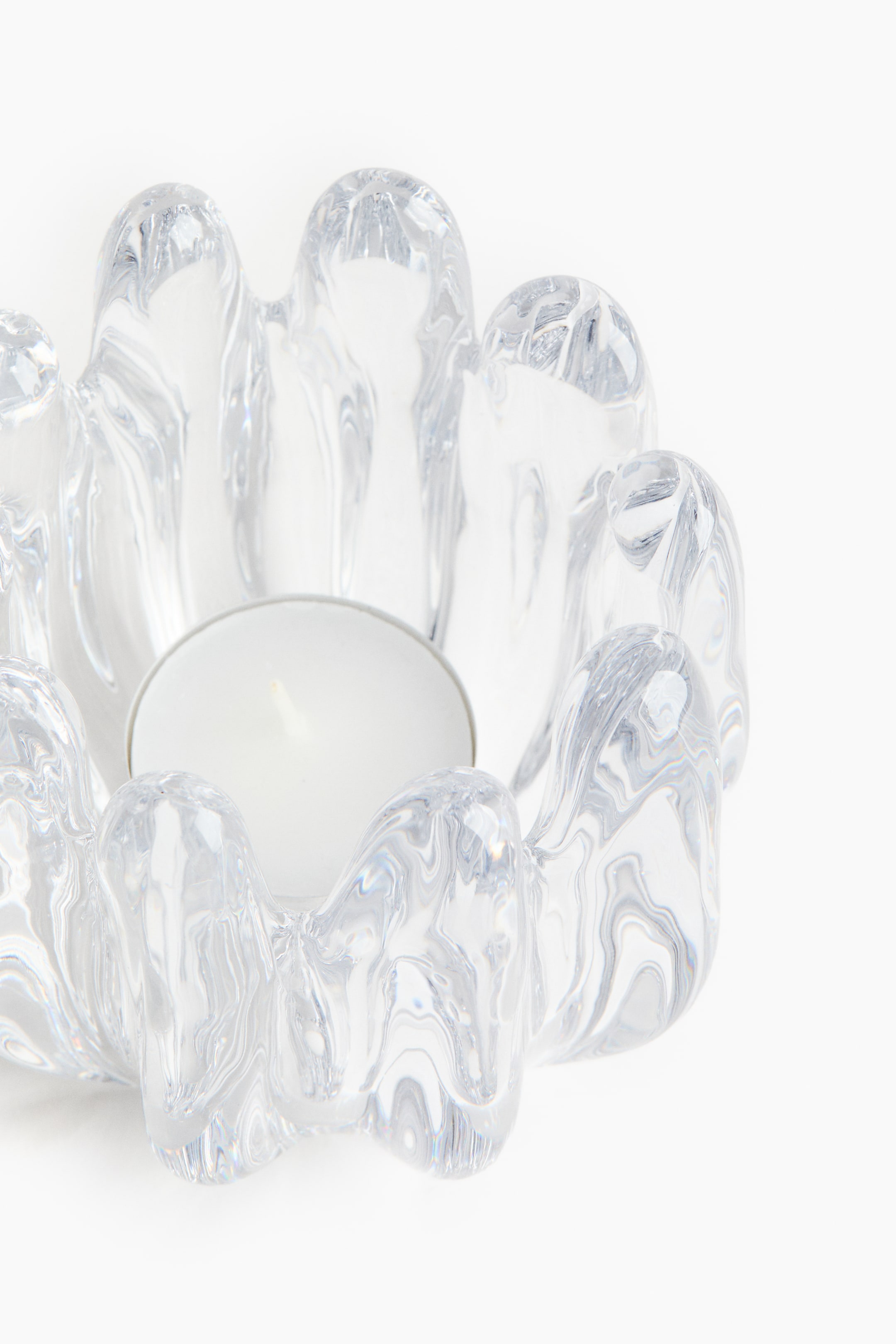 Bougeoir chauffe-plat en verre - Transparent - Home All | H&M CA