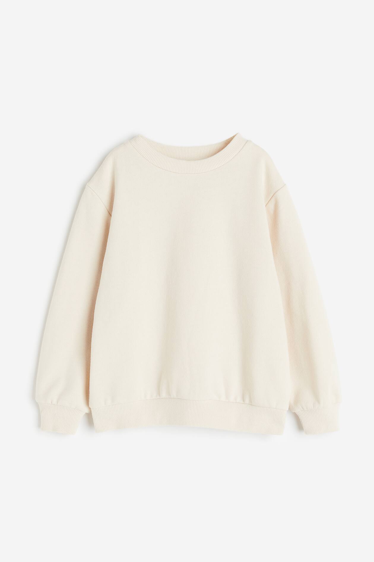 오버사이즈 스웨트셔츠 - 크림색 - Kids | H&M KR