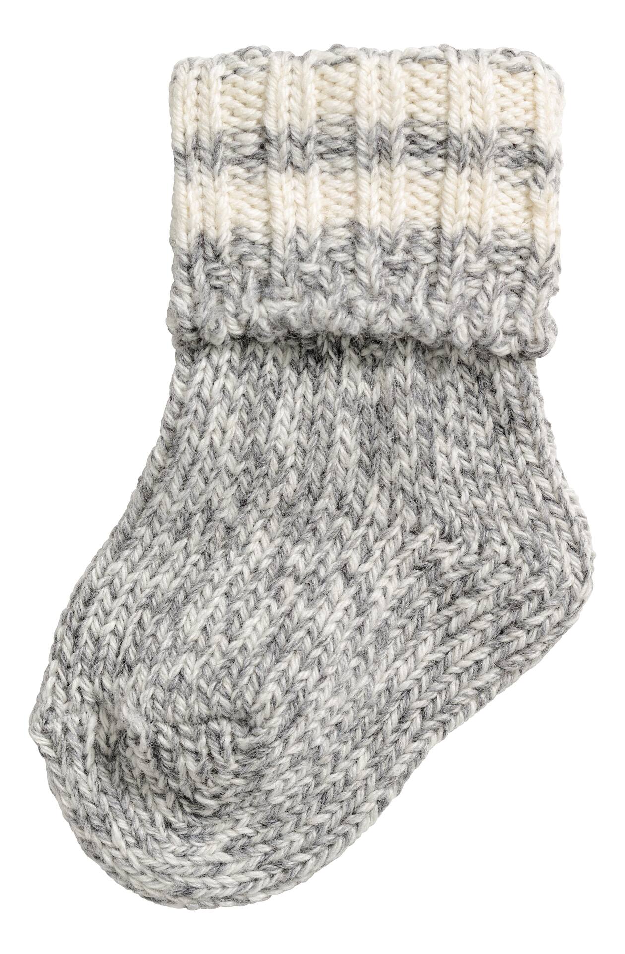 Wool-blend Ragg Socks - Gray melange - Kids | H&M CA
