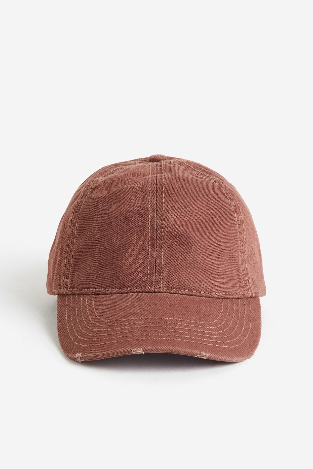 Gorra denim con efecto lavado - Rojo teja - MUJER | H&M ES